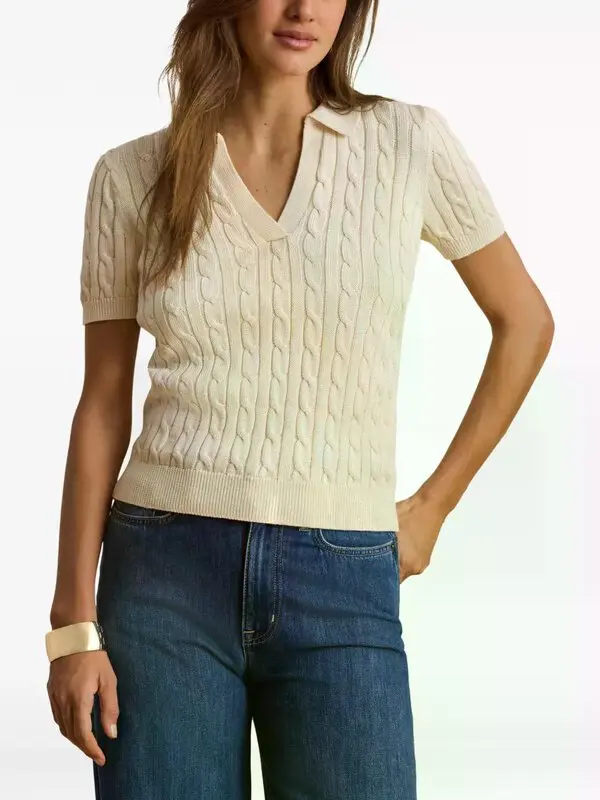 Ralph Lauren Cable Knit Short Sleeve T-shirt