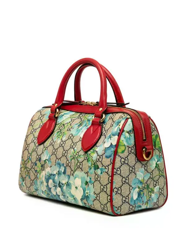 Gucci Small Gg Supreme Blooms Satchel