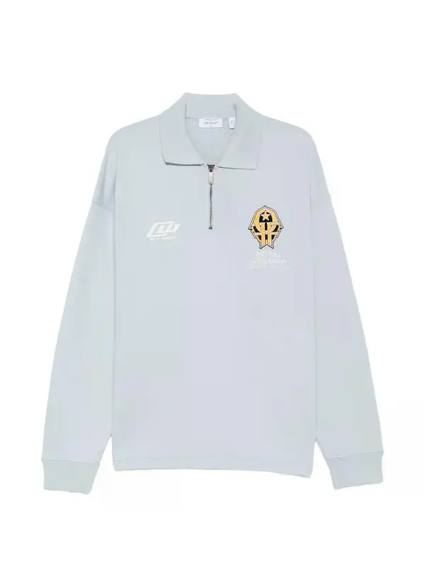 Off-White Logo Patch Half-zip Sweater