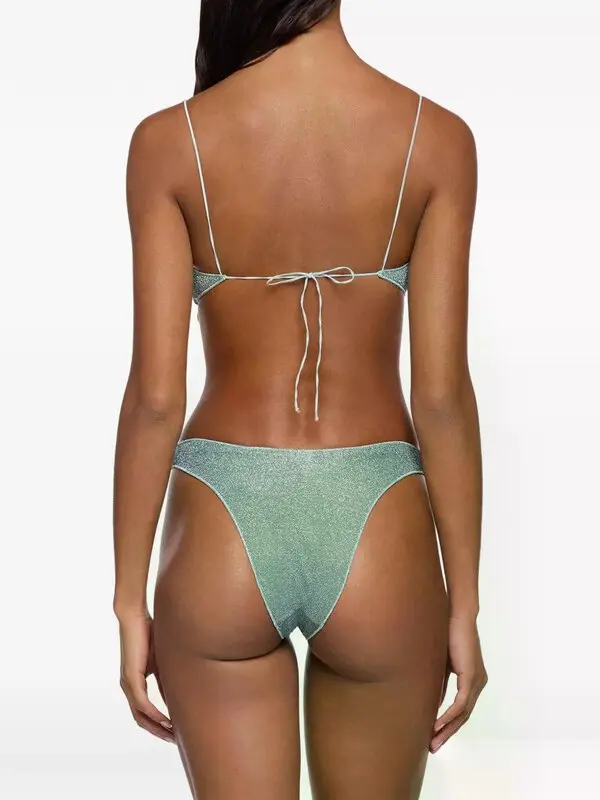 Oseree Lumiere Charm Bandeau Bikini - Green