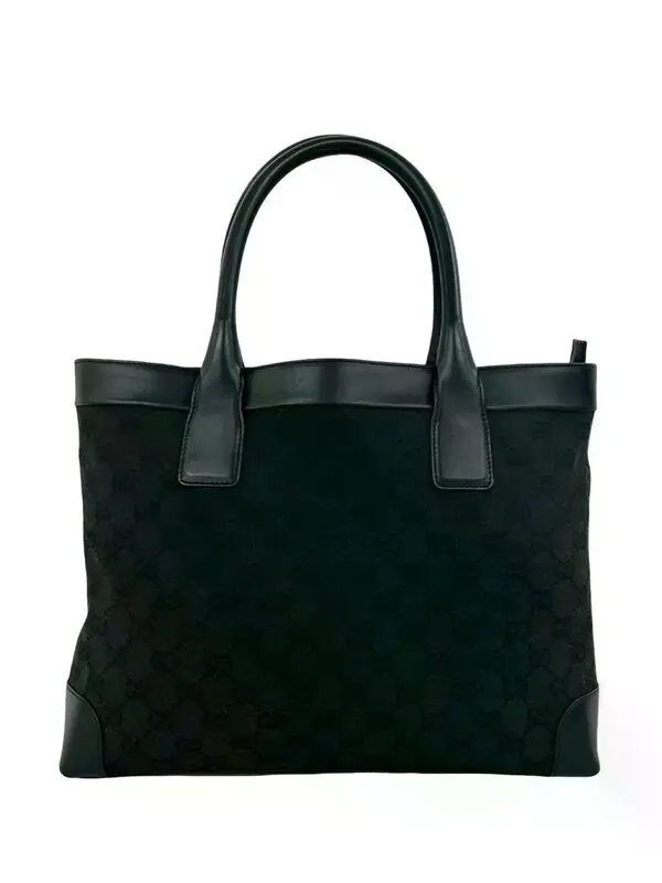 Gucci Gg Canvas Tote Bag - Black