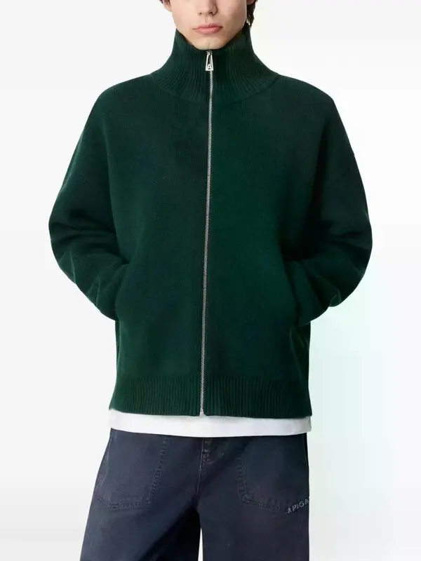 Axel Arigato Core Zip-up Cardigan - Green