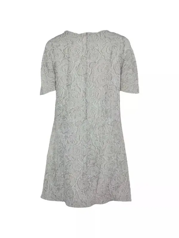 Moschino Floral Jacquard Bow-detail Shift Dress
