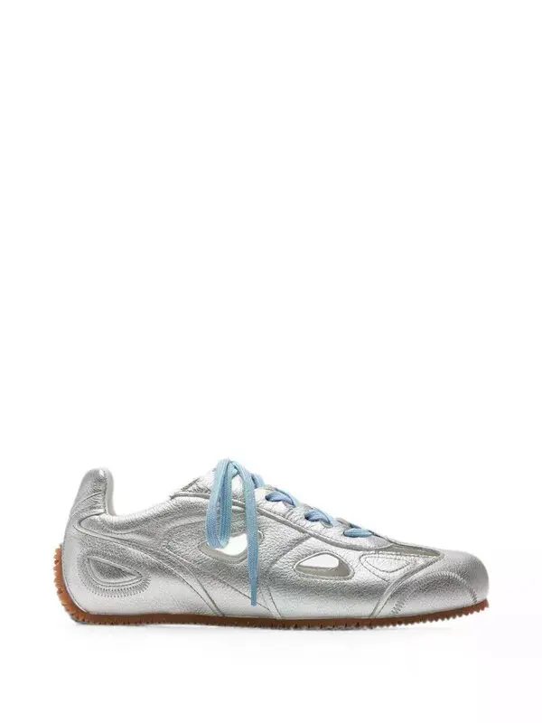 Axel Arigato Cut-out Leather Sneakers - Silver