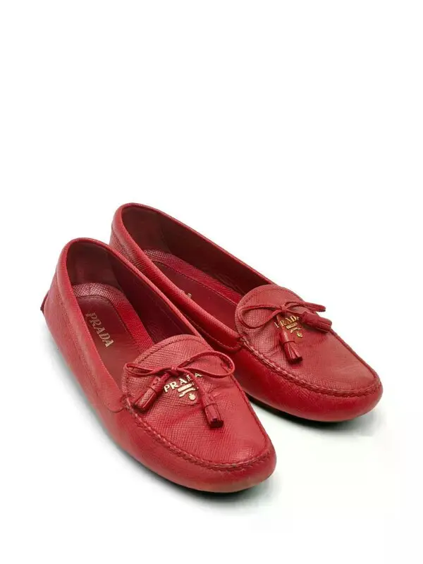 Prada Bow Detail Loafers