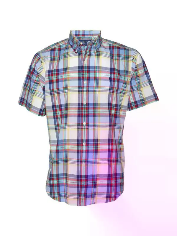 Polo Ralph Lauren Cotton Checkered Half-sleeve Shirt - Blue