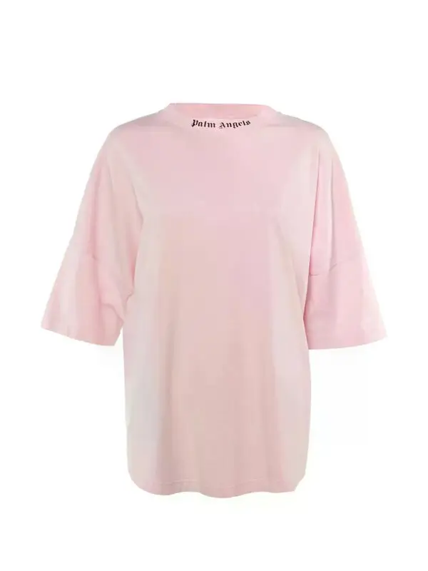 Palm Angels Logo Print Oversized T-shirt - Pink