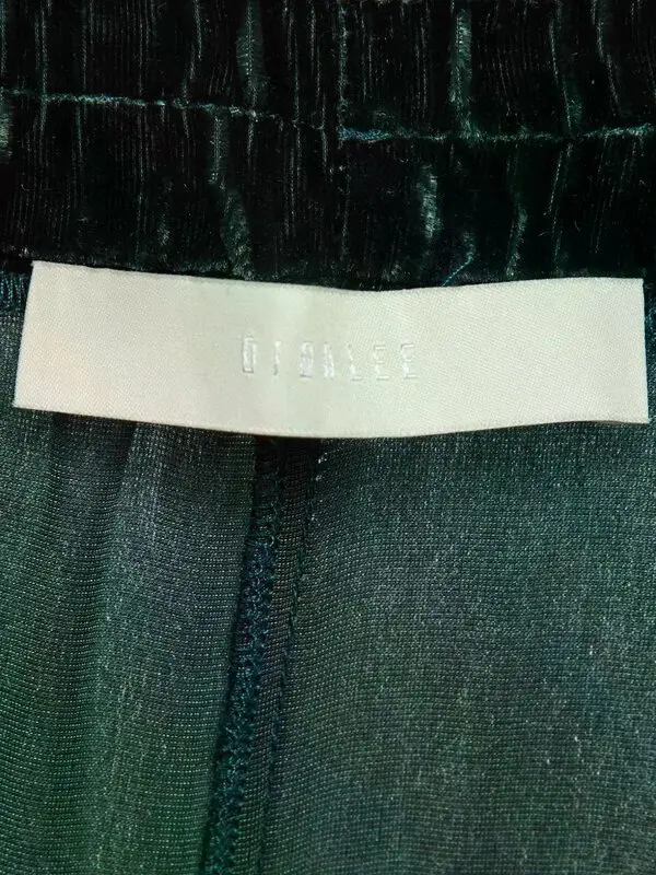 DION LEE Velvet Side-stripe Trousers