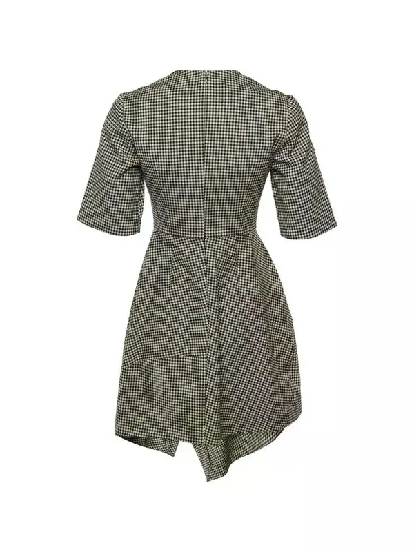 Stella McCartney Houndstooth Midi Dress - Neutrals