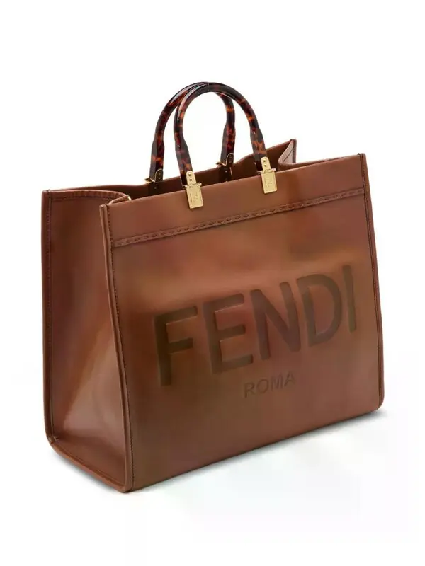 Fendi Sunshine Leather Tote Bag