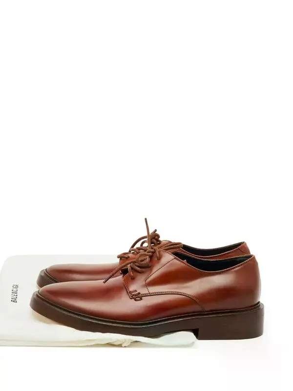 Balenciaga Lace-up Derby Shoes - Brown