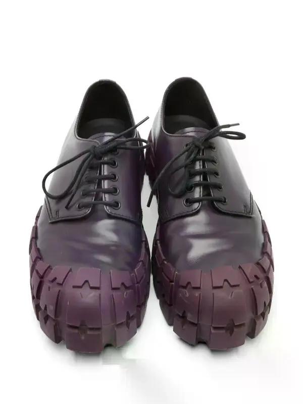 Prada Brushed Leather Derby Shoes