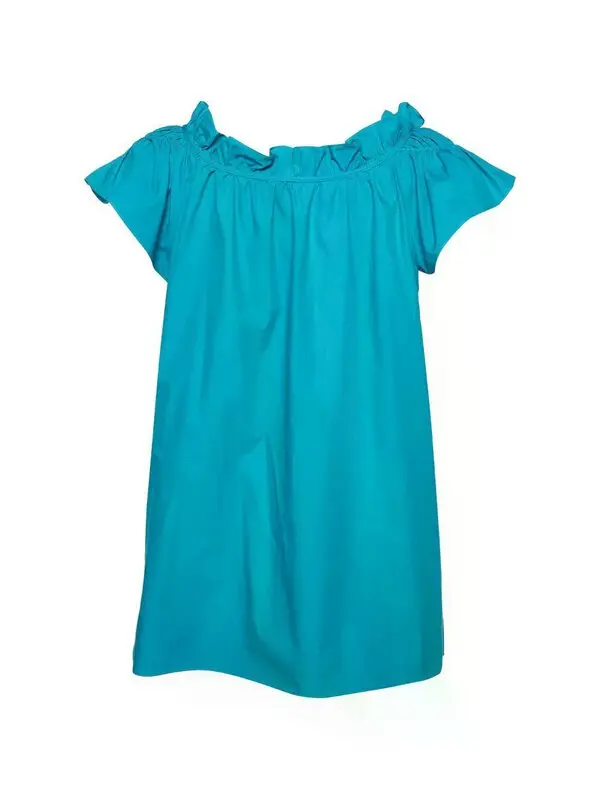 Moschino Square Neck Ruffle Detail Top