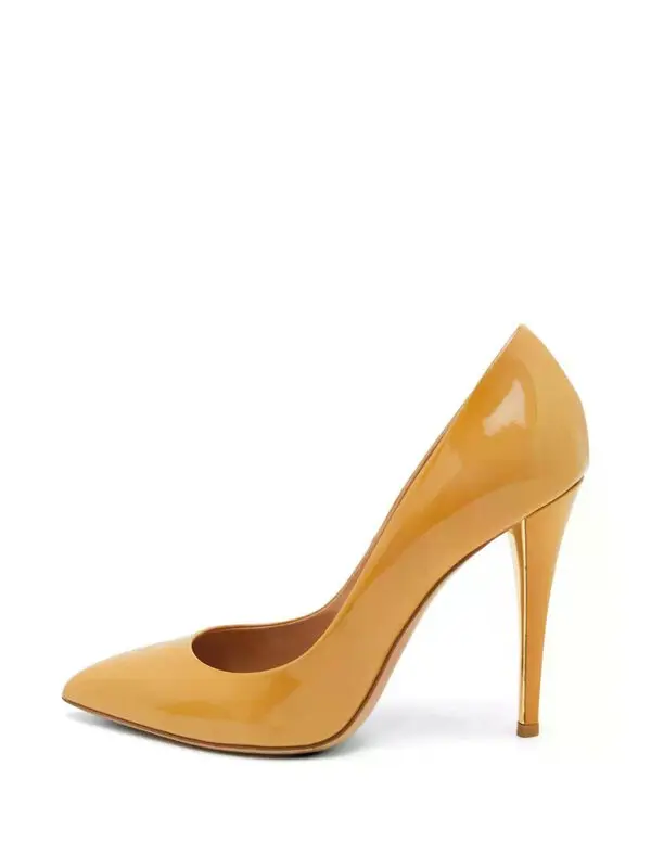 Saint Laurent Pointed-toe Patent-leather Pumps