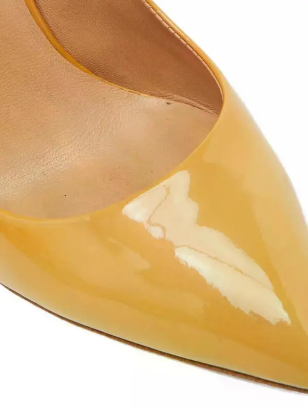 Saint Laurent Pointed-toe Patent-leather Pumps