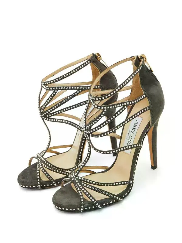 JIMMY CHOO Vendetta Crystal-embellished Sandals