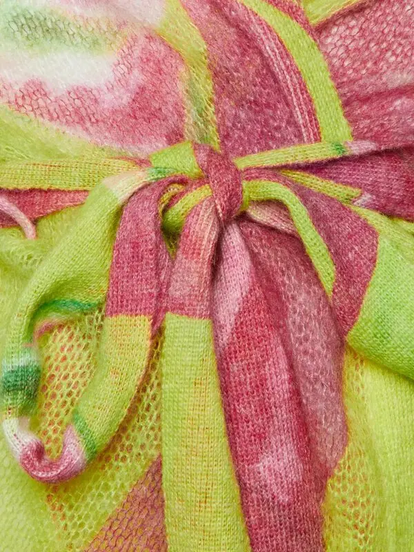 Retrofete Printed Belted Cardigan
