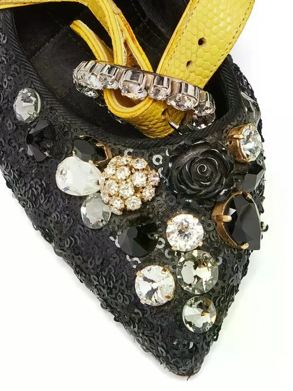 Dolce & Gabbana Sequin-embellished Mary Jane Pumps