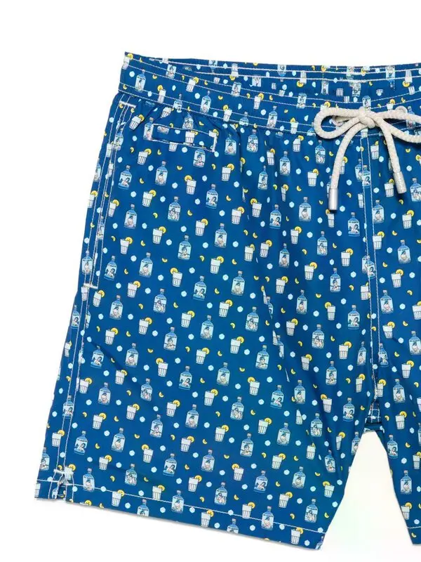 MC2 SAINT BARTH Micro Graphic-print Swim Shorts