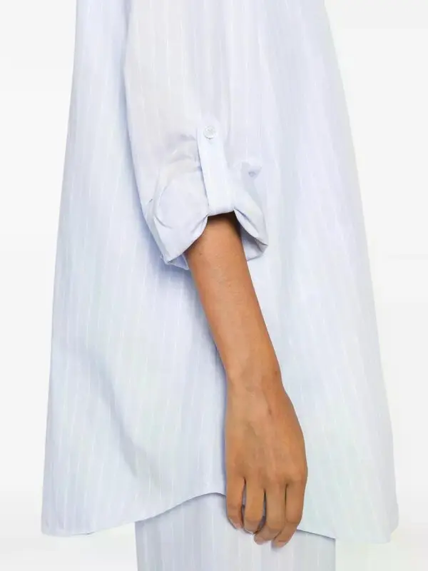 Patrizia Pepe Pinstriped Cotton Shirt Dress