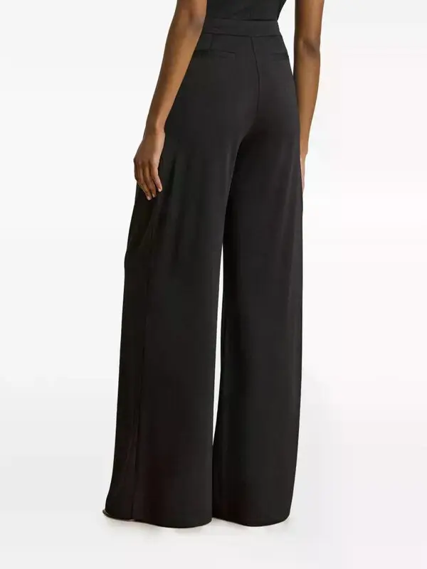 Ralph Lauren Pleated Stretch-jersey Wide-leg Trousers