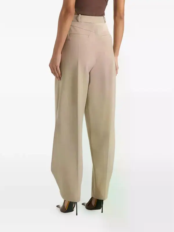 Manière De Voir Twist Leg Tailored Trousers