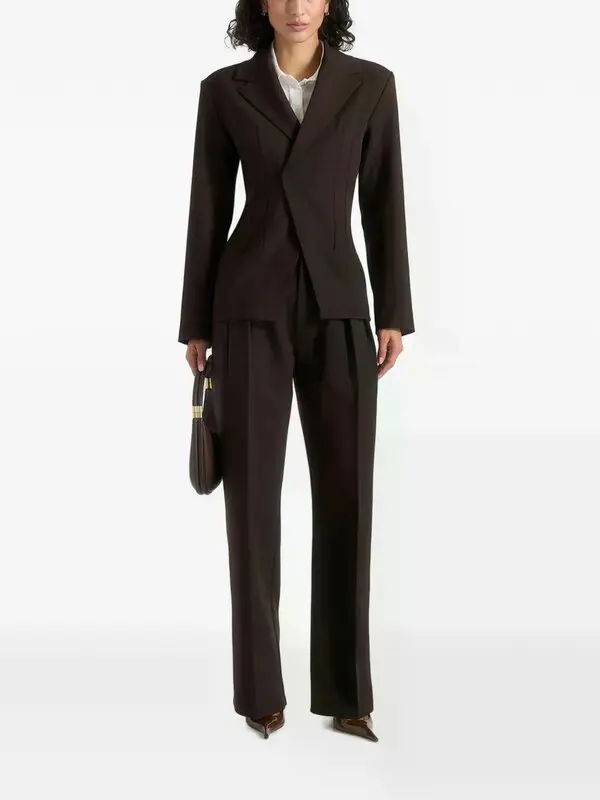 Manière De Voir Beatrice Tailored Cinched Blazer - Brown