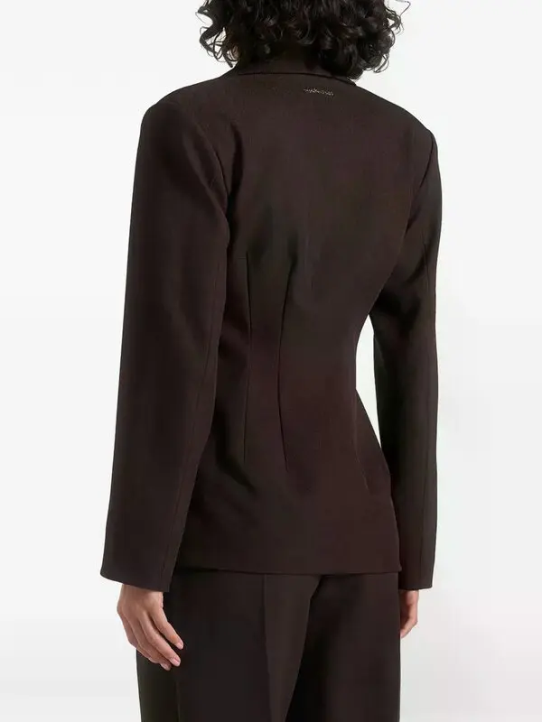 Manière De Voir Beatrice Tailored Cinched Blazer - Brown