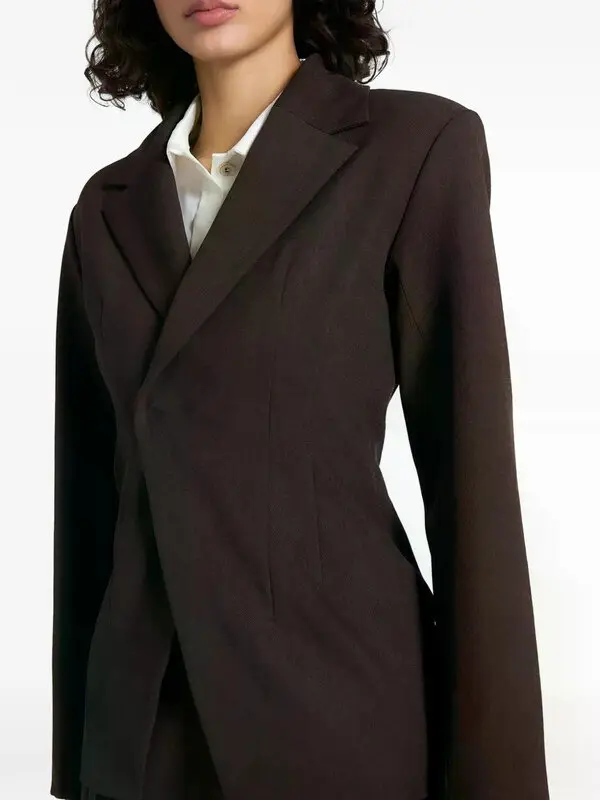Manière De Voir Beatrice Tailored Cinched Blazer - Brown