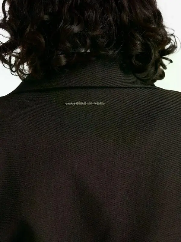 Manière De Voir Beatrice Tailored Cinched Blazer - Brown