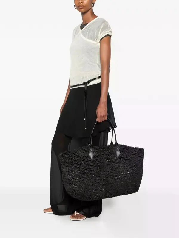 VIVIENNE WESTWOOD Orb-plaque Woven Tote Bag