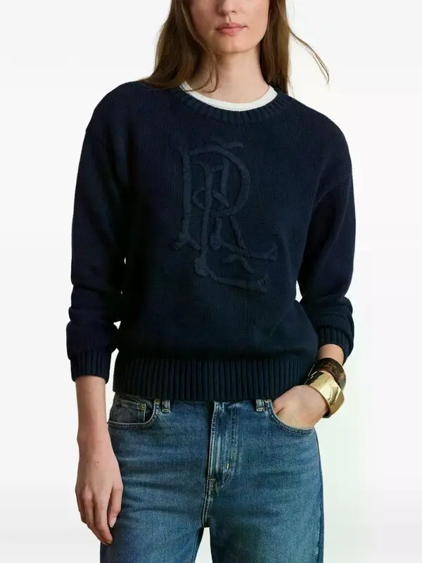 Ralph Lauren Embroidered Logo Cotton Sweater