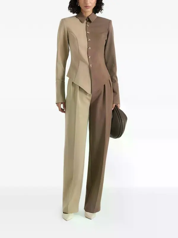 Manière De Voir Julie Two-tone Tailored Pants