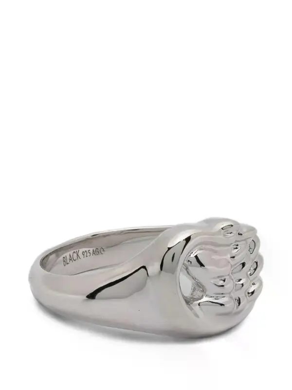 MARIA BLACK Swan Signet Ring - Silver