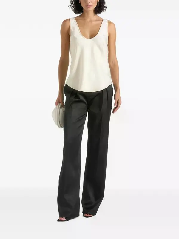 Manière De Voir Mathilda Satin Vest - Neutrals