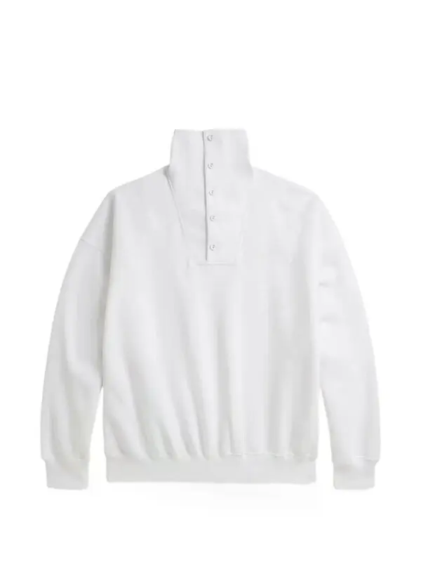 Polo Ralph Lauren Wimbledon Embroidered Mock Neck Sweater - White