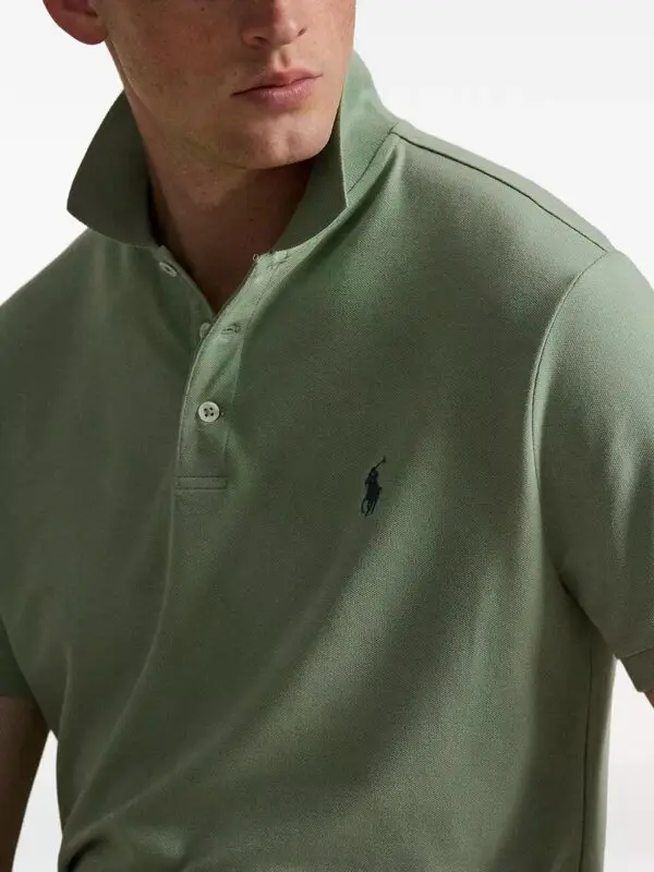 Polo Ralph Lauren Pony Embroidered Cotton Polo Shirt - Green