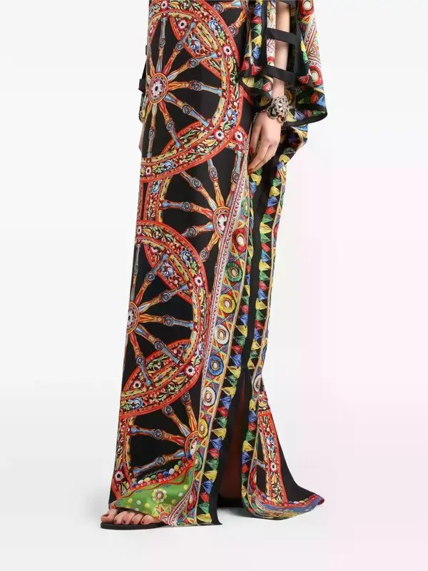 Dolce & Gabbana Carretto Print Kaftan Dress