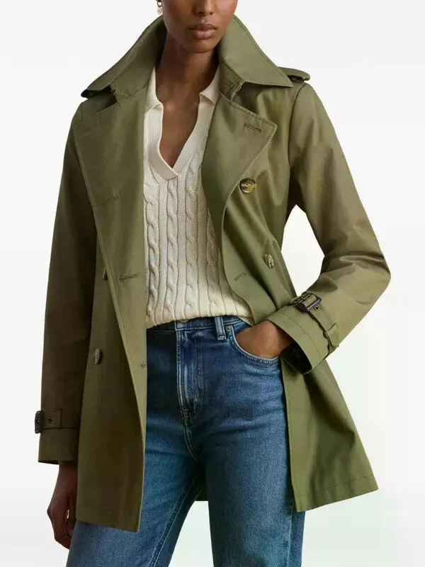 Ralph Lauren Double-breasted Belted Trench Coat