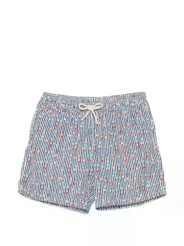 MC2 SAINT BARTH Micro Fantasy Striped Swim Shorts