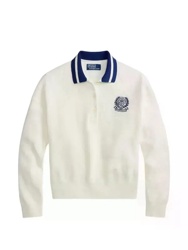 Polo Ralph Lauren Waffle-knit Embroidered Sweater