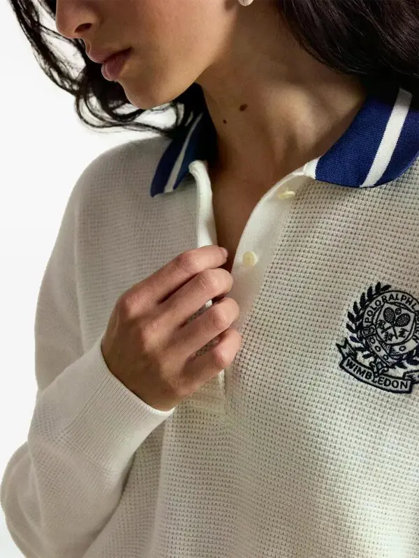 Polo Ralph Lauren Waffle-knit Embroidered Sweater