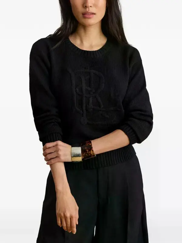 Ralph Lauren Embroidered Logo Cotton Sweater