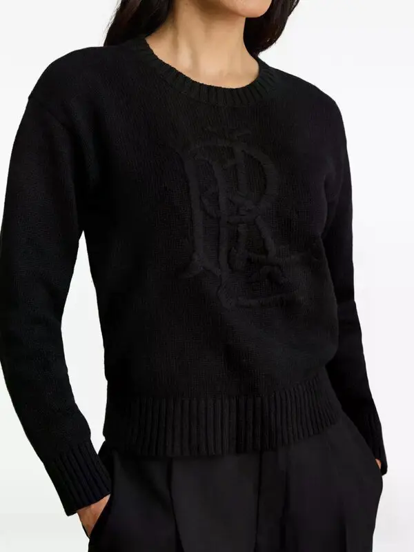 Ralph Lauren Embroidered Logo Cotton Sweater