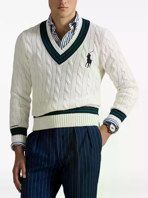 Polo Ralph Lauren Wimbledon Cable Knit Sweater