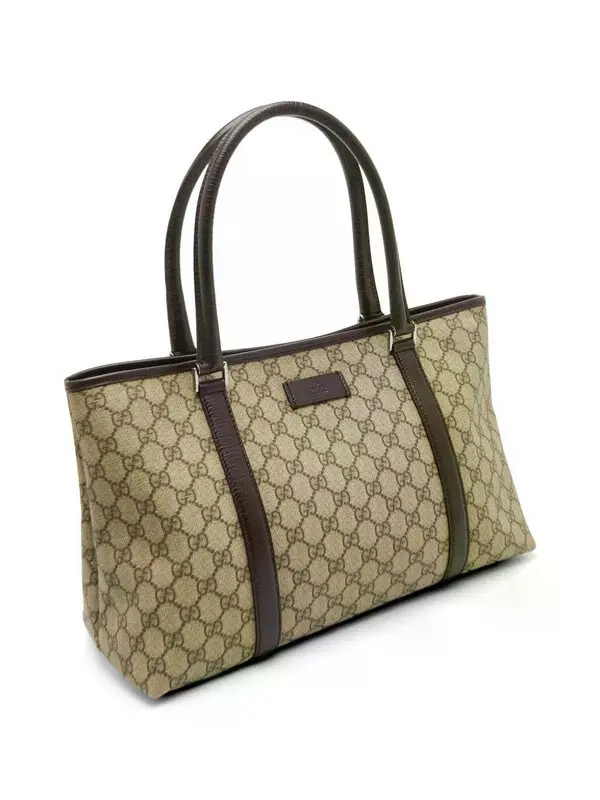 Gucci Gg Supreme Leather-trim Tote Bag