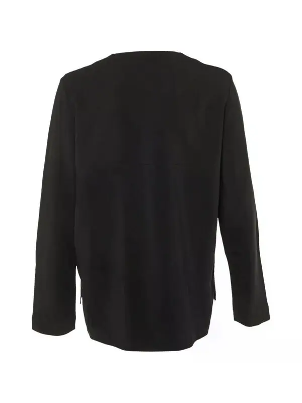 Stella McCartney Zip-front Crepe Blouse