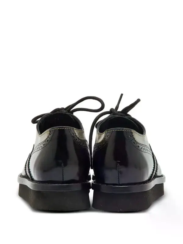 TOD'S Brogue Wingtip Oxford Shoes - Black