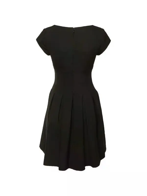 Diane Von Furstenberg Crepe Pleated Mini Dress