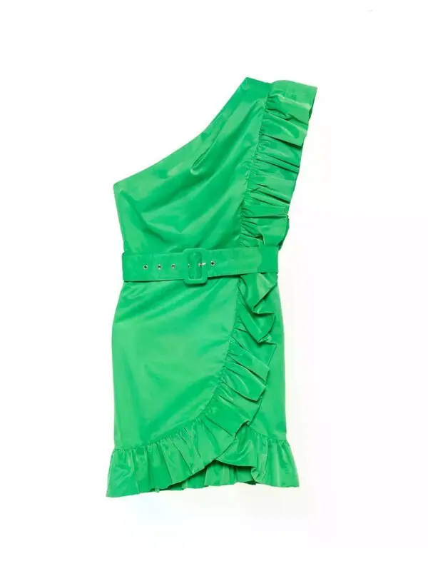 TWINSET One-shoulder Ruffled Dress - Green